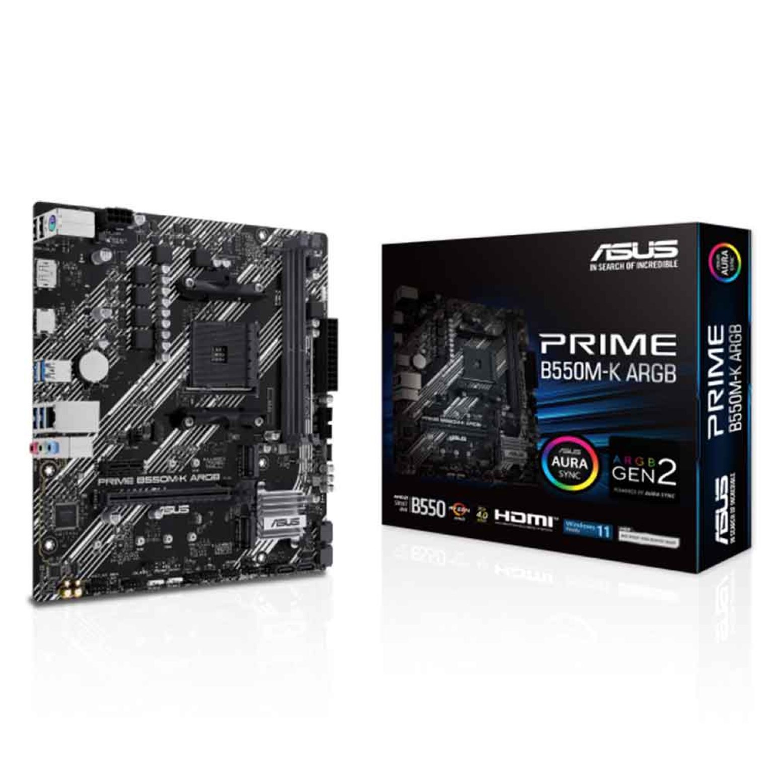 Buy ASUS Prime Prime B550M-K ARGB Micro ATX Motherboard | Krgkart.com